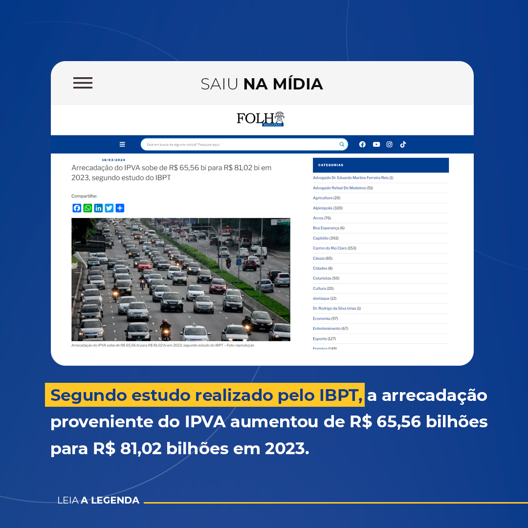 O IBPT se une ao IDV para apresentar um estudo inédito
